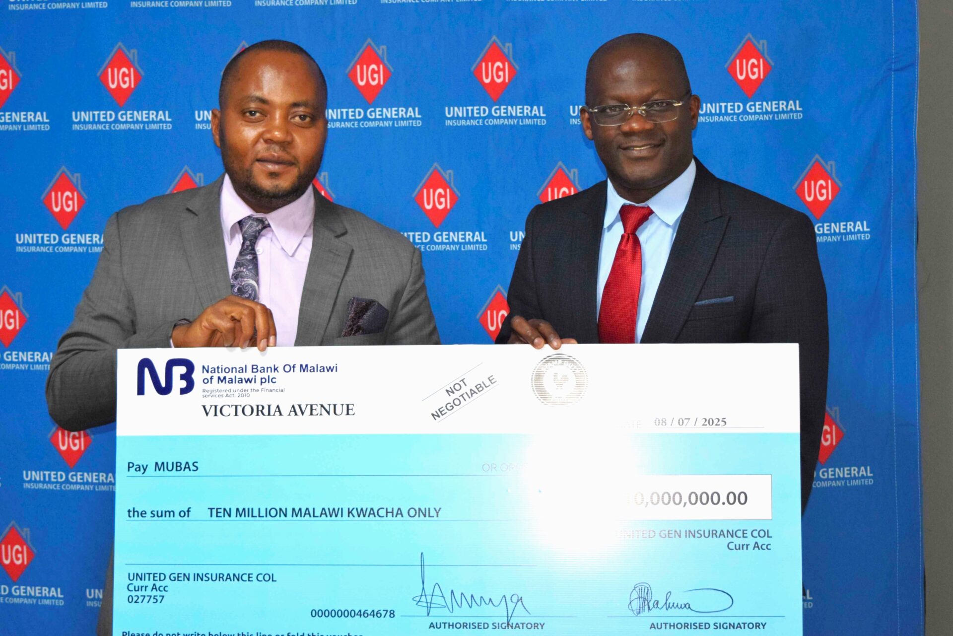 UGI gives K10 million to MUBAS for Research and Innovation Week ...